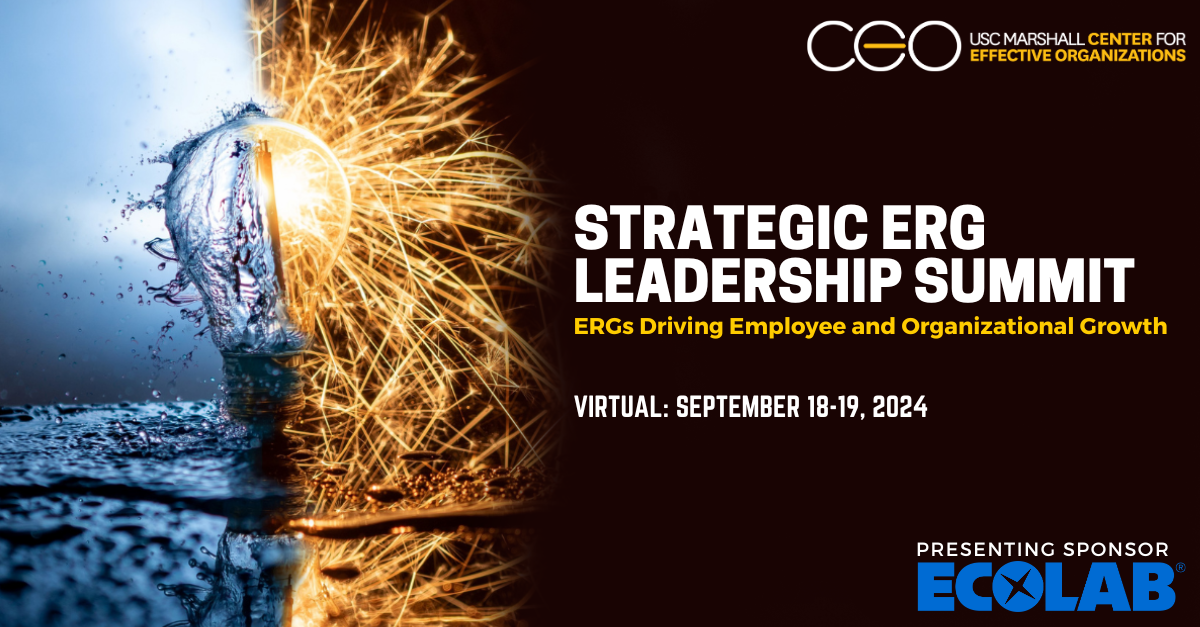 2024 Strategic ERG Leadership Summit - USC Center for Effective Organizations